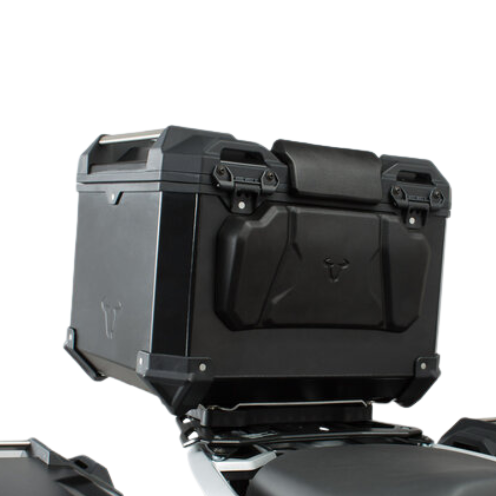 ENCOSTO TOP CASE TRAX ADV BLACK - Loja Motard online