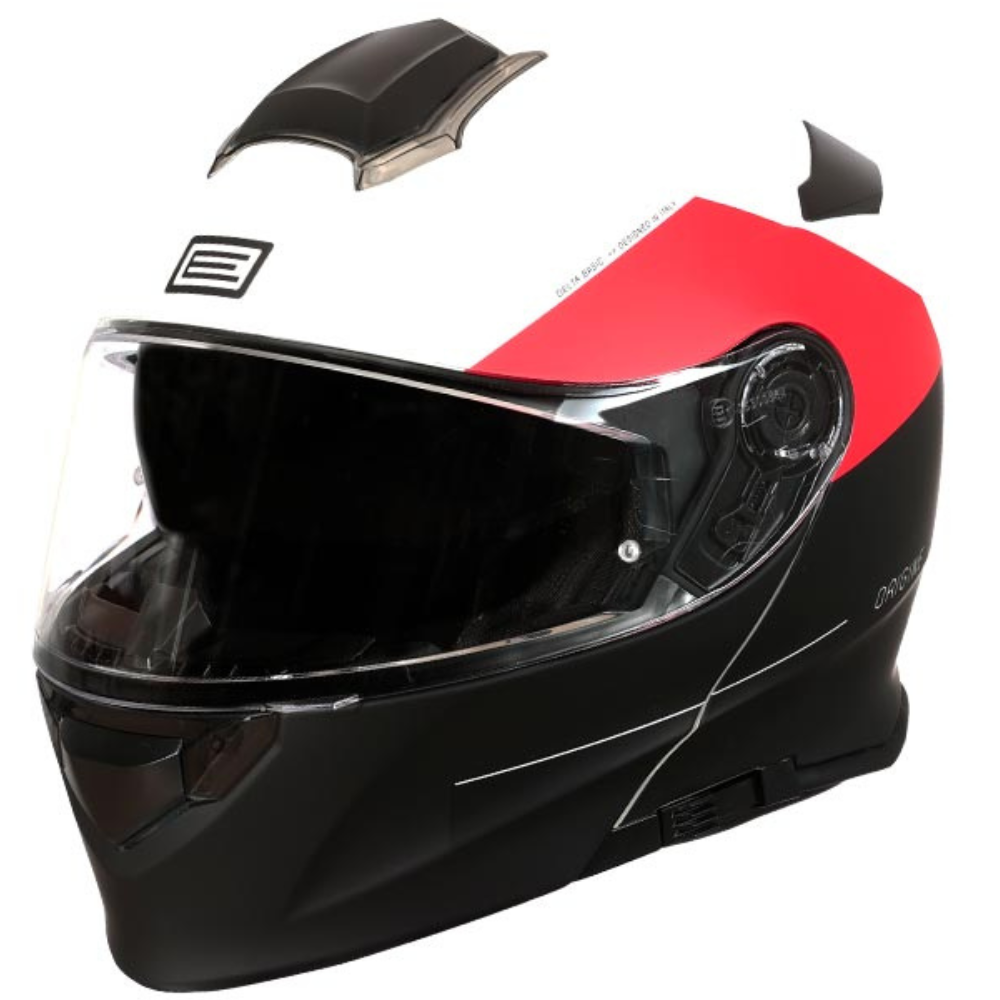 CAPACETE MODULAR ORIGINE DELTA BASIC VIRGIN PRT/VR - Loja Motard online