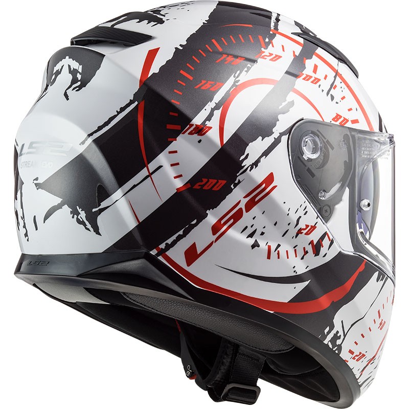 CAPACETE LS2 FF320 STREAM EVO TACHO - BRANCO/PRETO - Loja Motard online